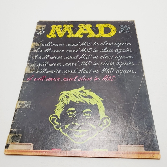 MAD Magazine | Other | Mad Magazine Chalkboard I Will Never Read Mad In ...